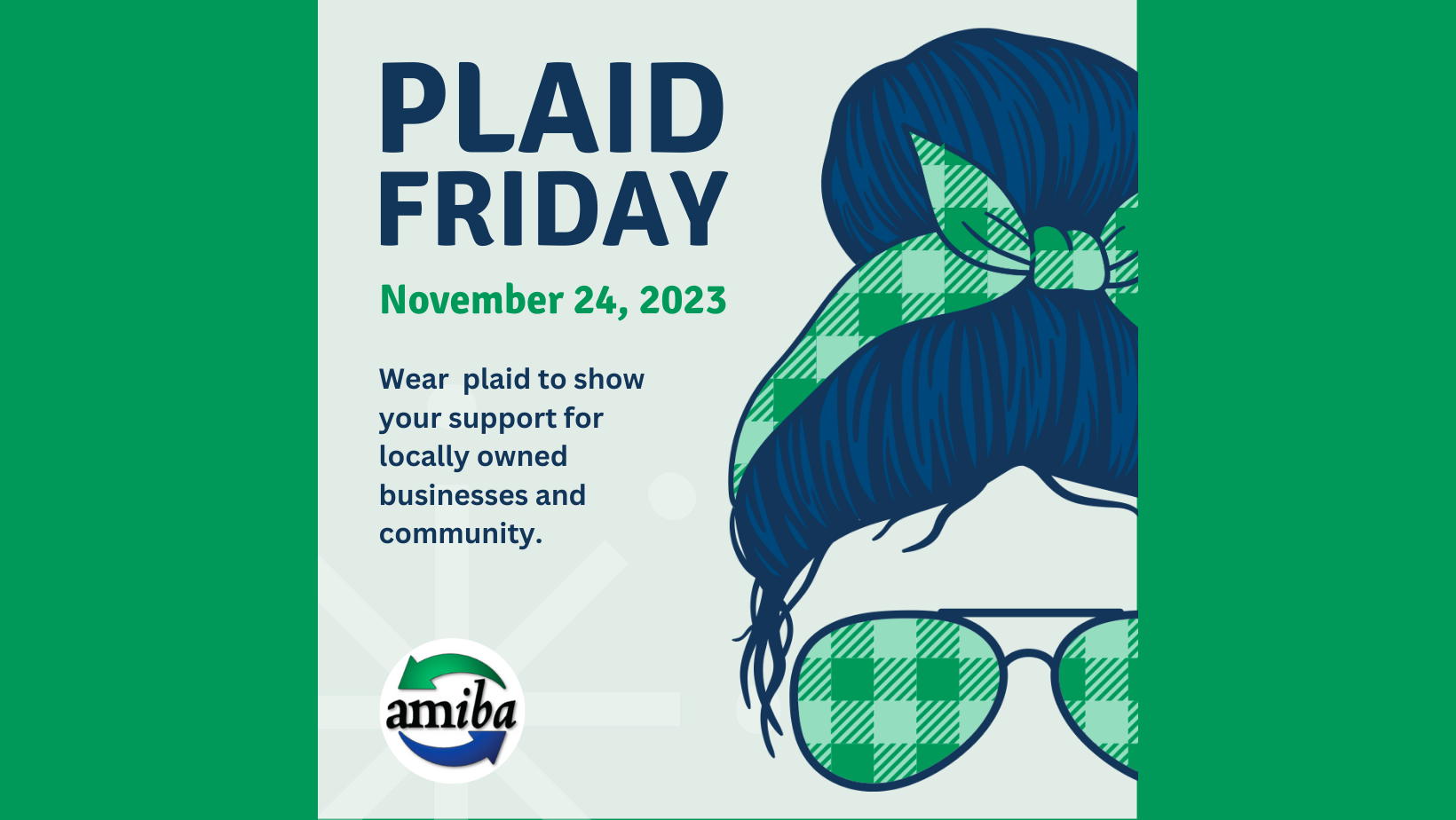 Plaid Friday - Shop Indie Local - Wear Plaid on Black Friday - AMIBA