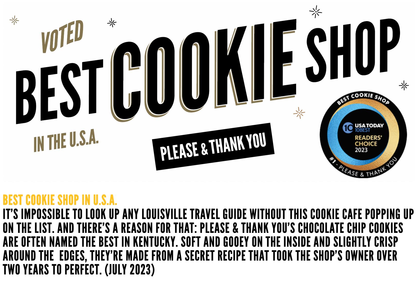 Best Independent Cookie Shop in the US - AMIBA